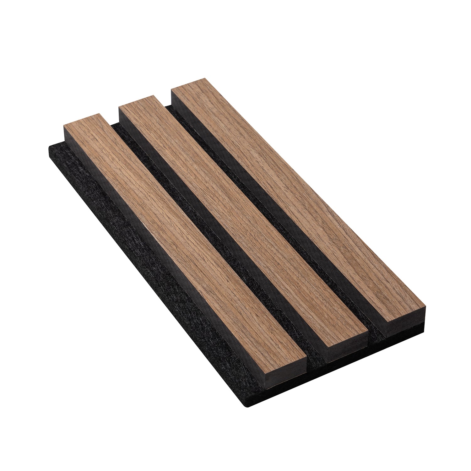 SlatWall Deep Walnut Panel Sample | Naturewall – Naturewall US